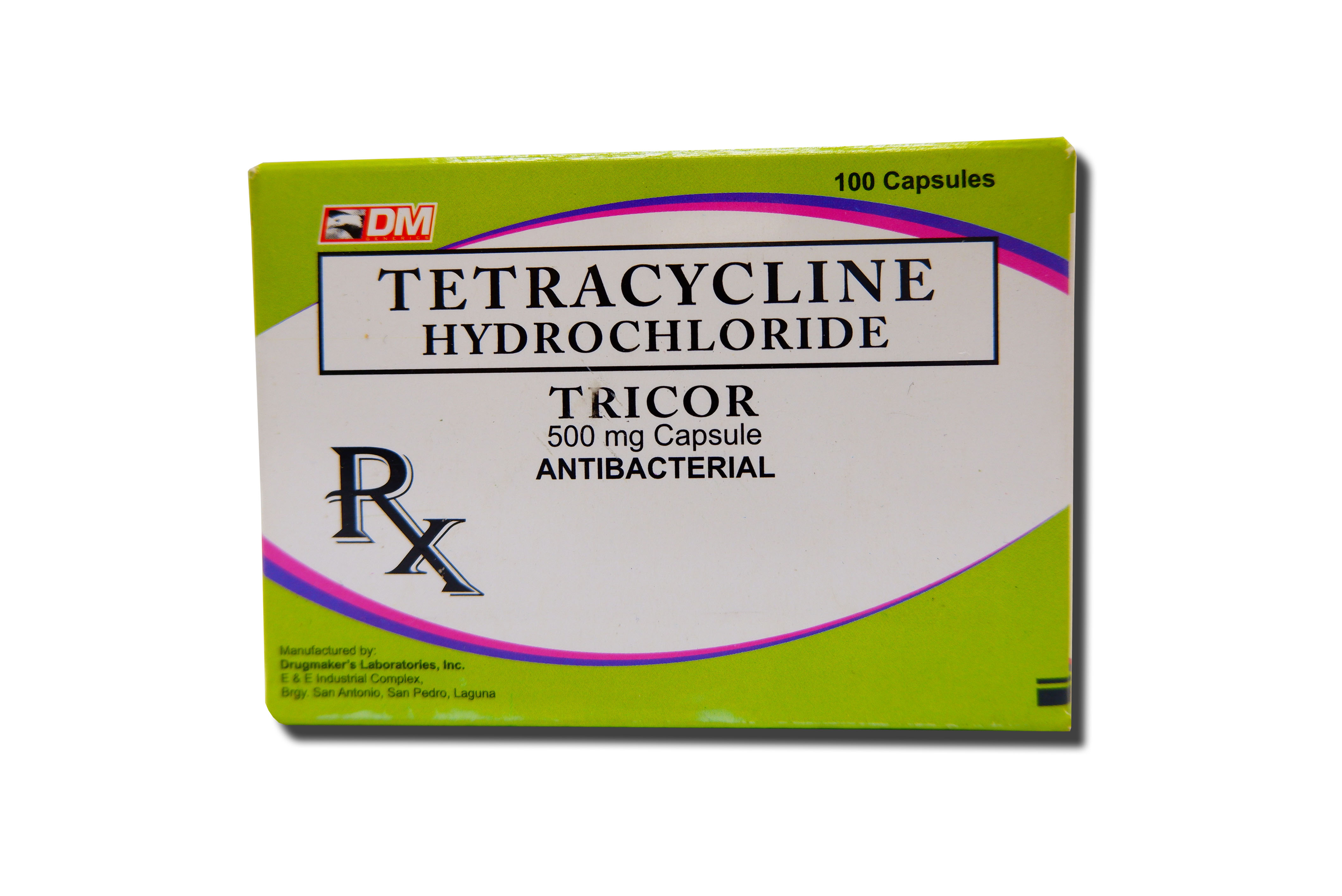 Tetracycline 500mg Capsule Tricor DLI Optium Medical